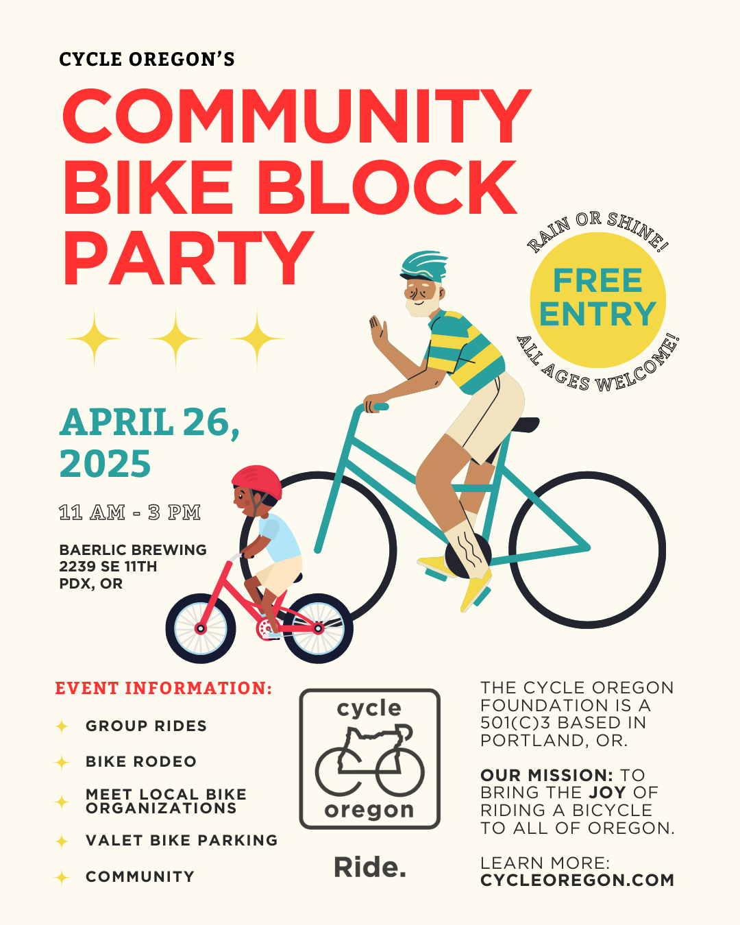 Community Bike Block Party – Cycle Oregon